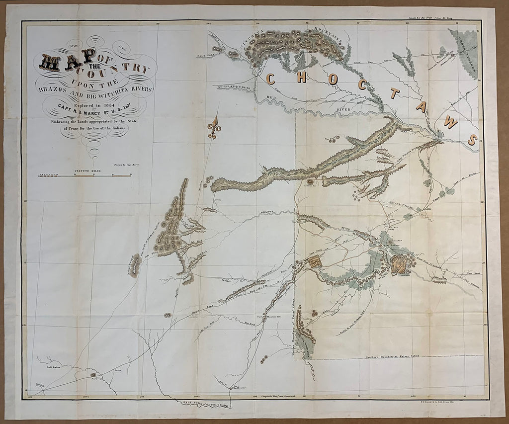 Very Rare Map of the Early Texas Land Grants, circa 1836 - Gallery of ...
