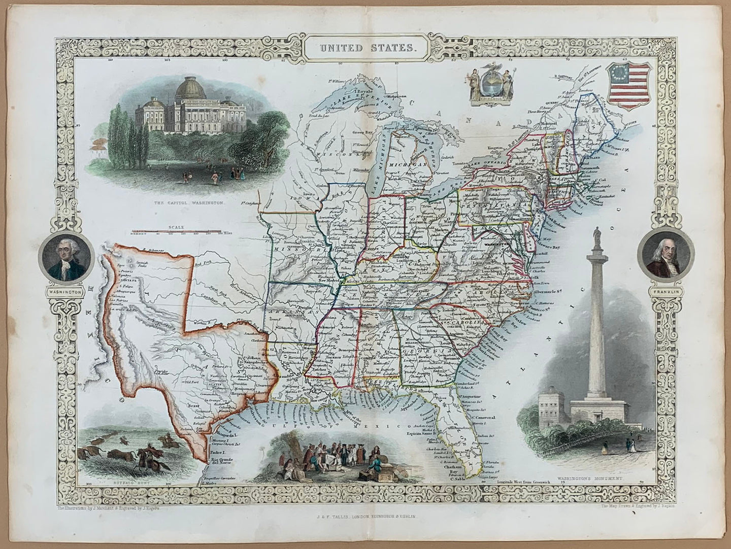 Very Rare Map of the Early Texas Land Grants, circa 1836 - Gallery of ...
